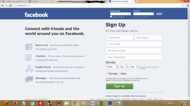 Facebook Clone How to Propose Like a Programmer | SourceCodester